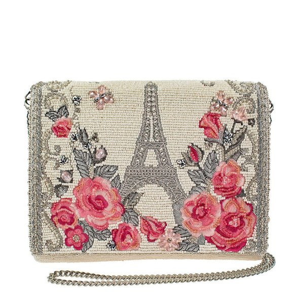 Mary Frances | Bags | Mary Frances Bonjour Beaded Paris Eiffel Tower ...
